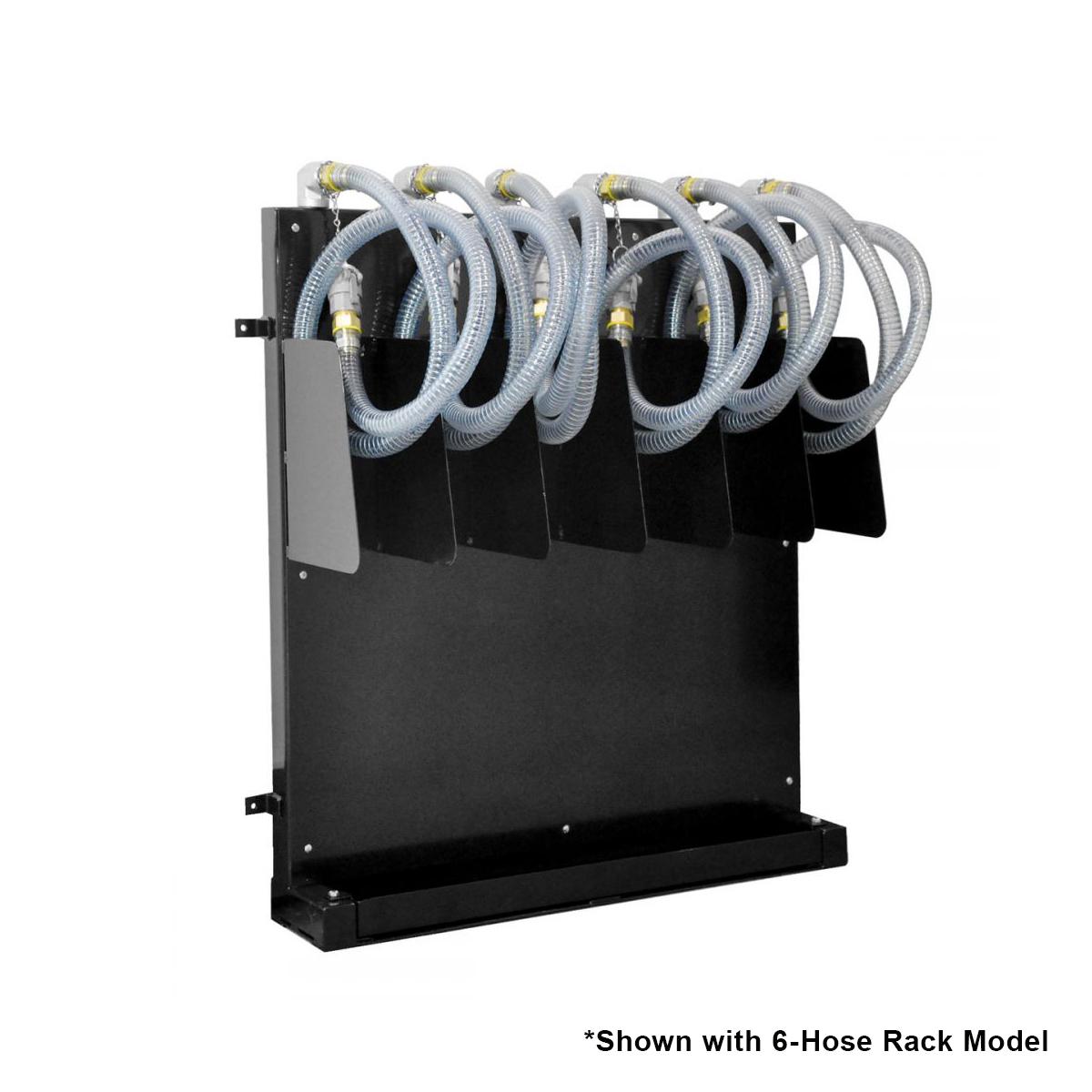 OilSafe Wall Mount Suction Hose Rack, 4 Hose | OilSafeSystem